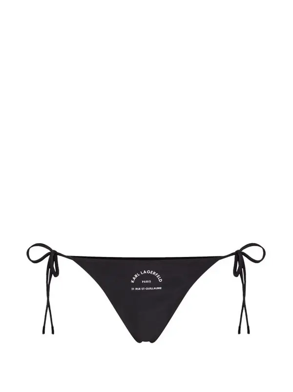 Karl Lagerfeld Rue St-guillaume Bikini Bottoms - Black