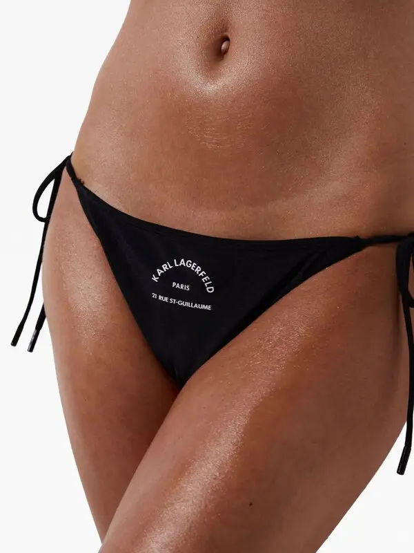 Karl Lagerfeld Rue St-guillaume Bikini Bottoms - Black