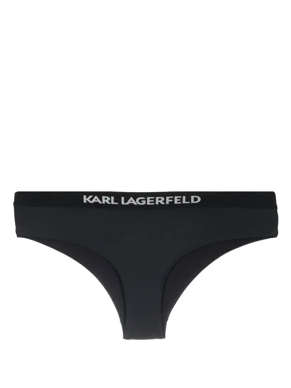 Karl Lagerfeld Logo-print Bikini Bottom