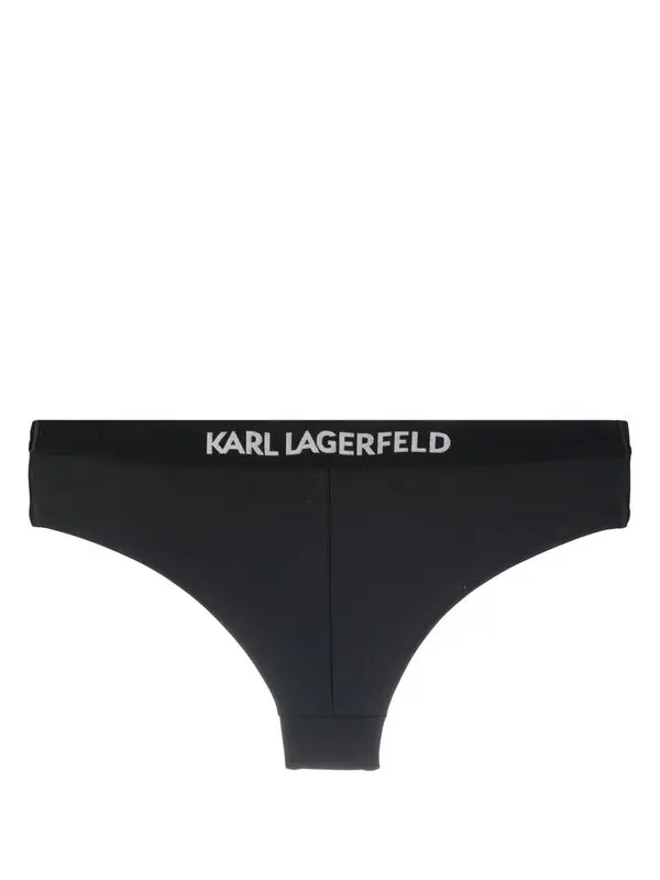 Karl Lagerfeld Logo-print Bikini Bottom