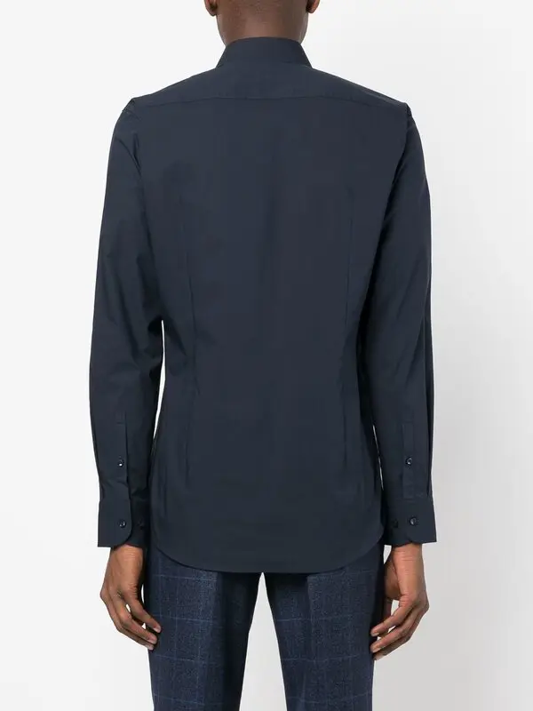 BOSS Slim-fit Shirt In Easy-iron Stretch-cotton Poplin - Blue