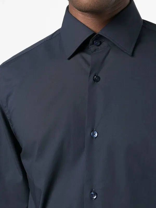 BOSS Slim-fit Shirt In Easy-iron Stretch-cotton Poplin - Blue