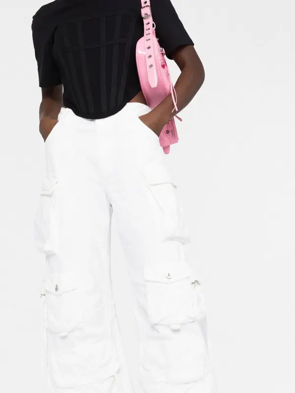 Attico Cotton Cargo Trousers