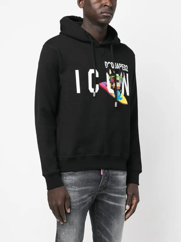 Dsquared2 Logo-print Drawstring Hoodie