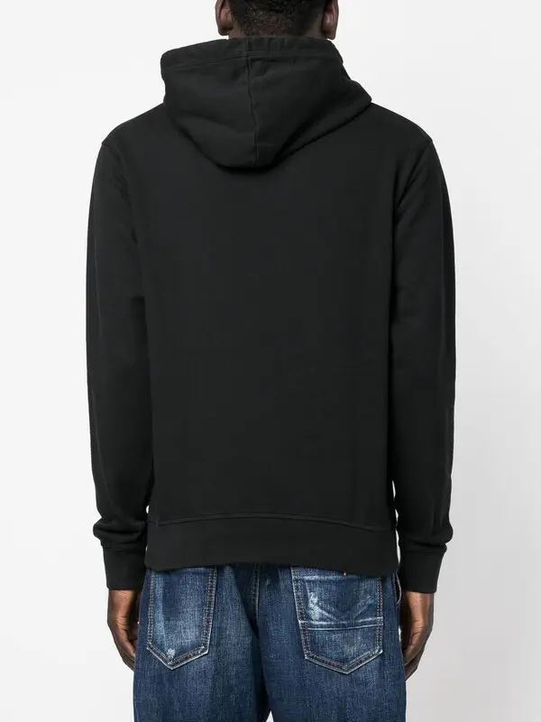 Dsquared2 Logo-print Cotton Hoodie - Black