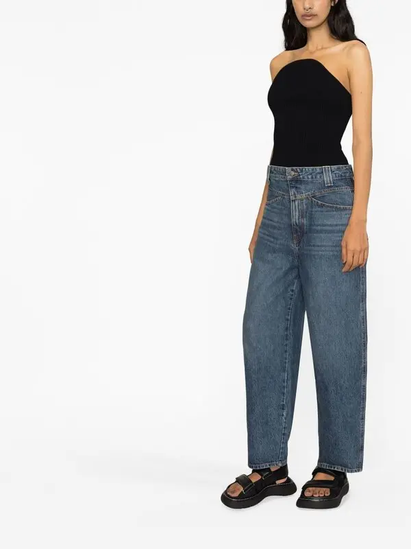 Khaite Preen Wide-Leg Jeans In Blue - 25% Off | Editorialist