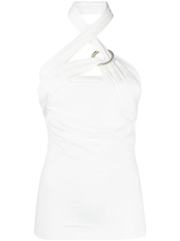 Attico Draped Halterneck Top
