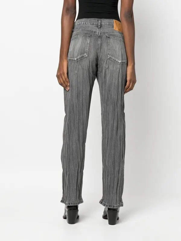 Martine Rose Crease-detail Denim Jeans