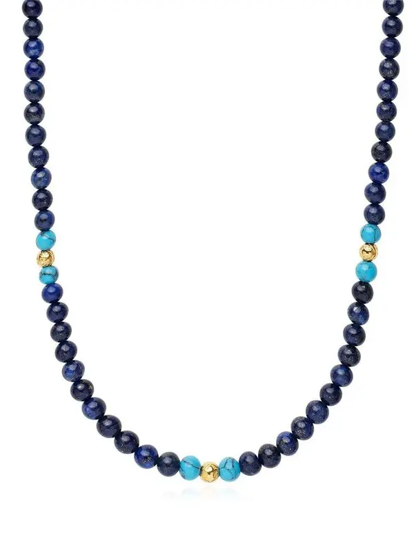 NIALAYA JEWELRY Beaded Necklace - Blue