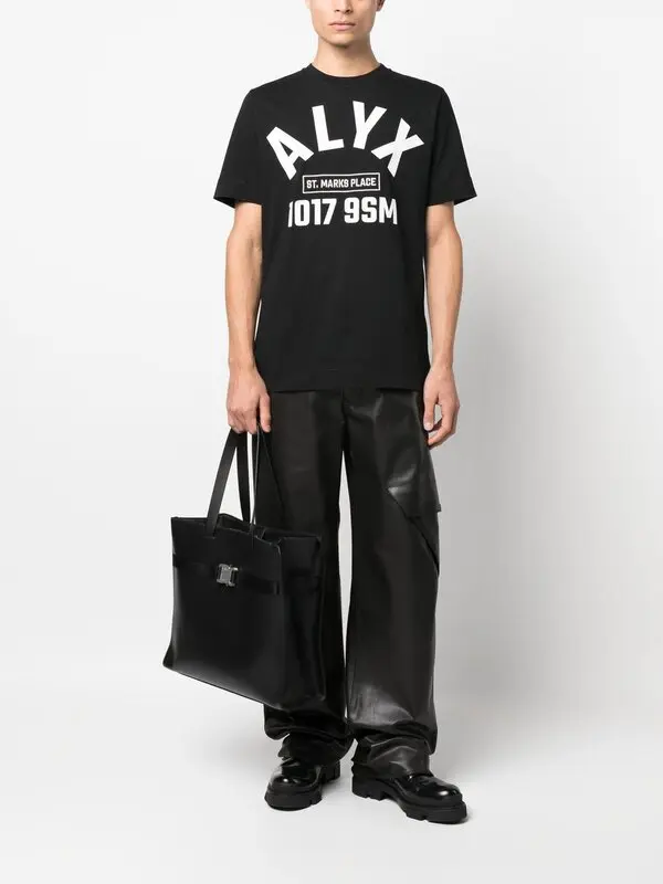 1017 Alyx 9sm Techno Logo-print T-shirt