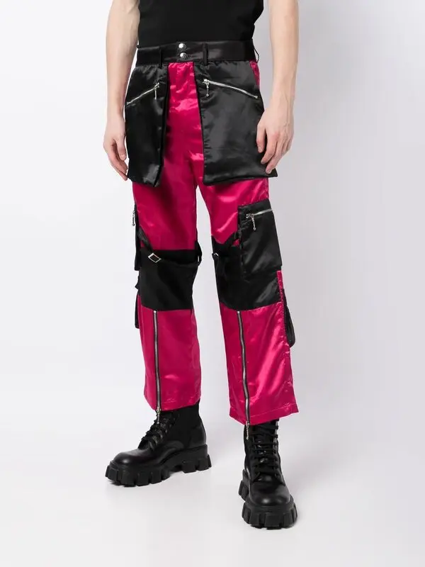 YOUTHS IN BALACLAVA Multiple Zip-pockets Cropped Trousers
