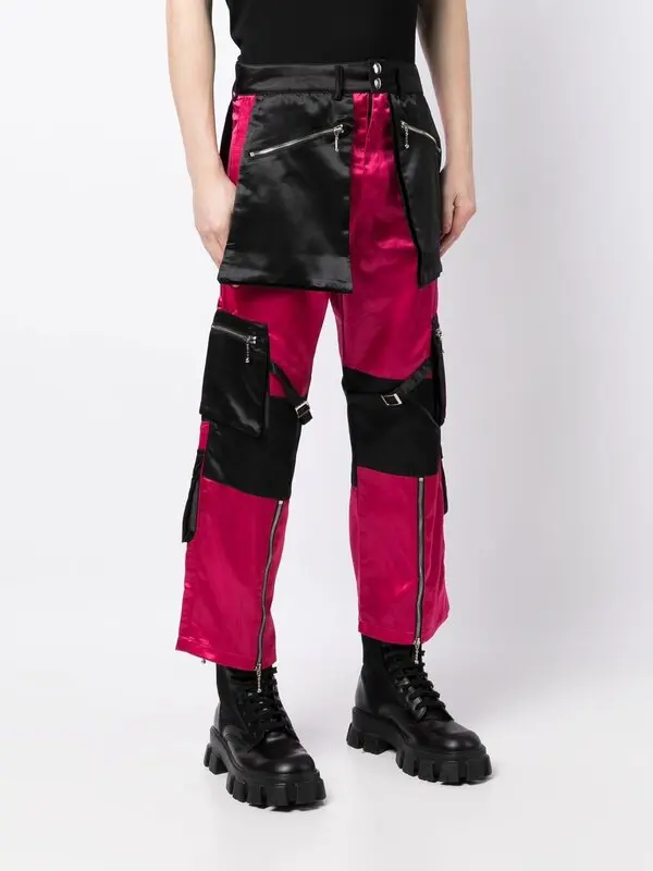 YOUTHS IN BALACLAVA Multiple Zip-pockets Cropped Trousers