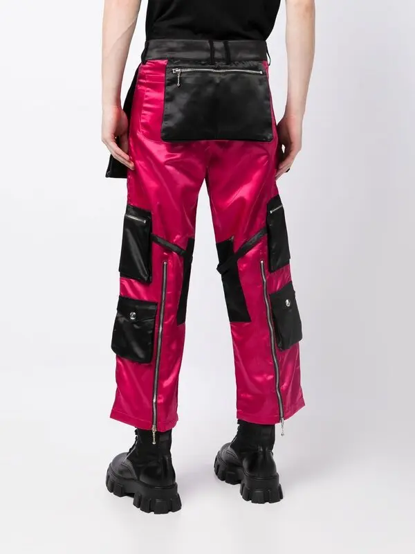 YOUTHS IN BALACLAVA Multiple Zip-pockets Cropped Trousers