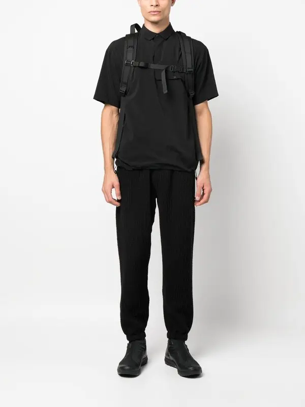 WHITE MOUNTAINEERING Ribbed Track Cotton-blend Pants - Black