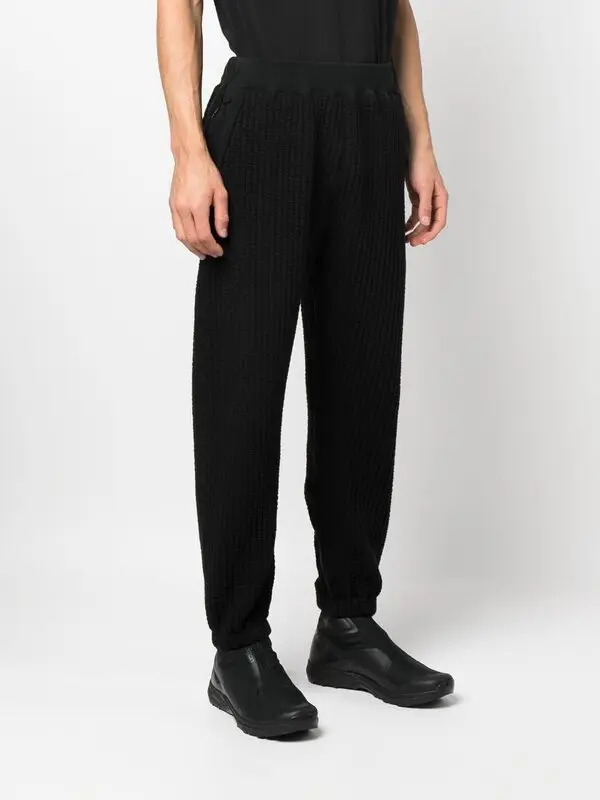 WHITE MOUNTAINEERING Ribbed Track Cotton-blend Pants - Black