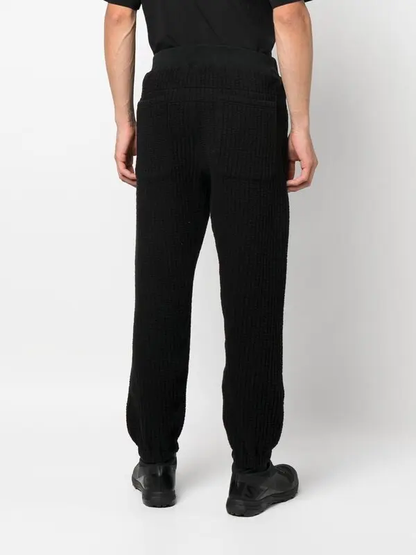 WHITE MOUNTAINEERING Ribbed Track Cotton-blend Pants - Black