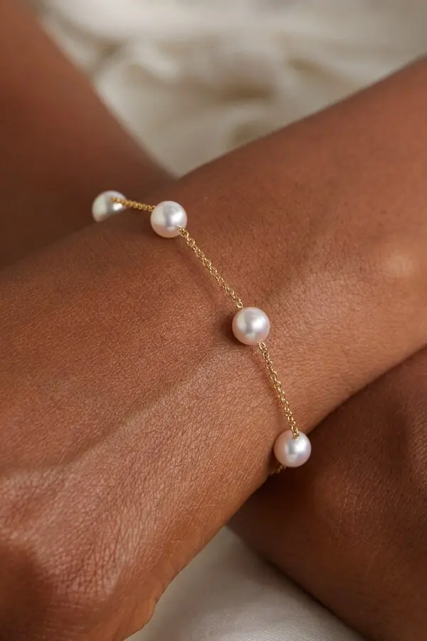 Mikimoto 18-karat Akoya Pearl Bracelet