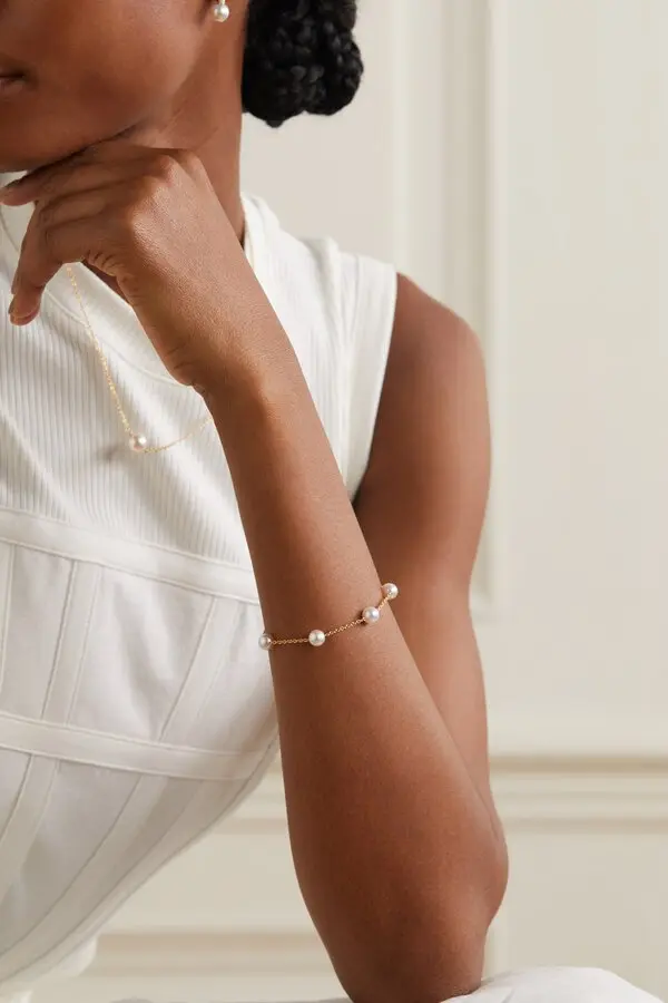 Mikimoto 18-karat Akoya Pearl Bracelet