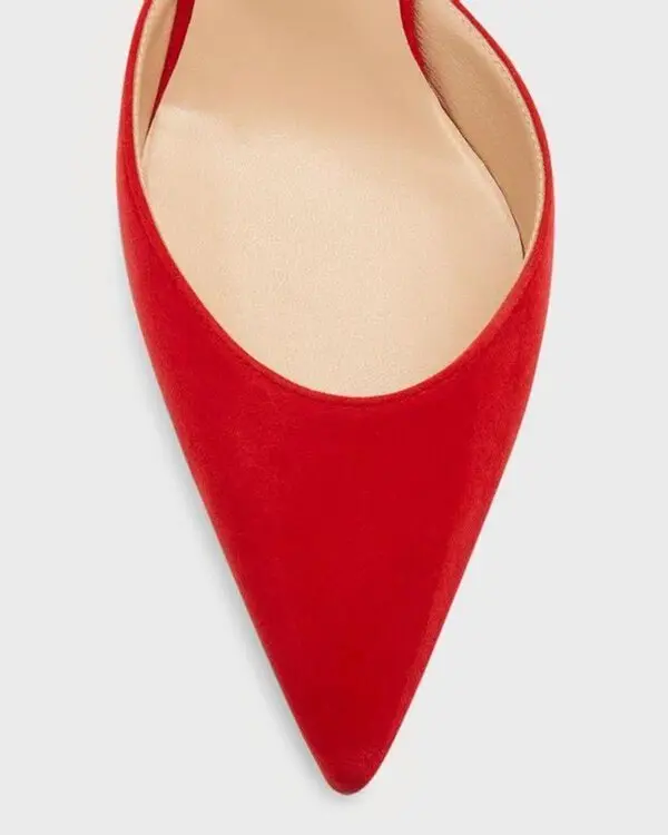 Manolo Blahnik Carolyne Kitten-heel Pumps - Red