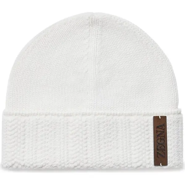 Zegna Cashmere Beanie - Light Grey