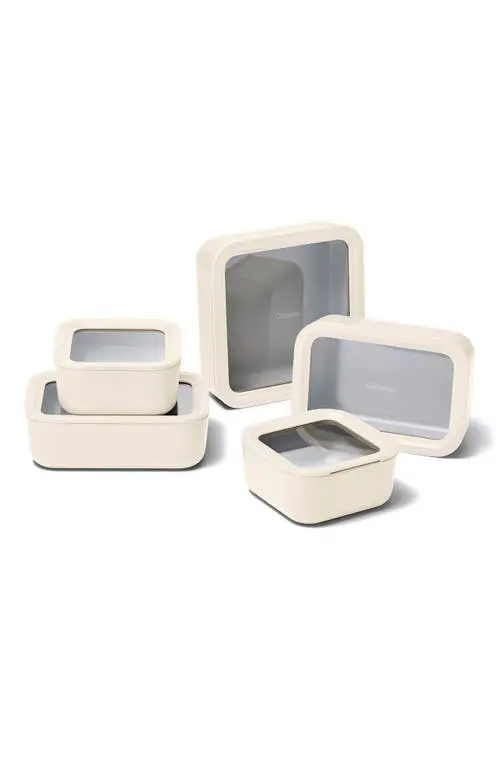 CARAWAY 13-piece Food Storage Glass Container Set - Cream