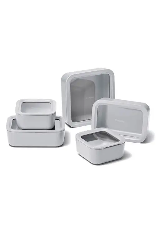 CARAWAY 13-piece Food Storage Glass Container Set - Gray