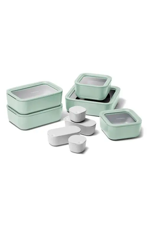CARAWAY 17-piece Food Storage Glass Container Set - Mist