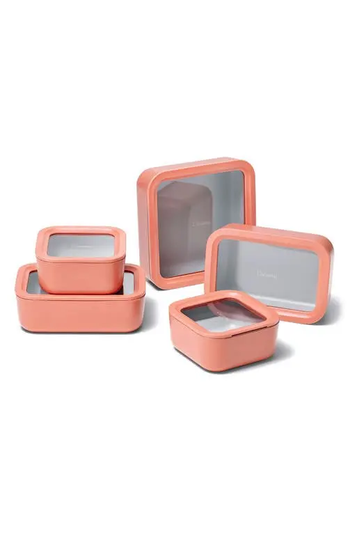 CARAWAY 13-piece Food Storage Glass Container Set - Perracotta