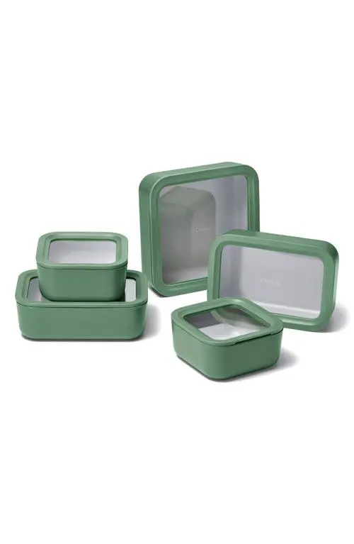CARAWAY 13-piece Food Storage Glass Container Set - Sage