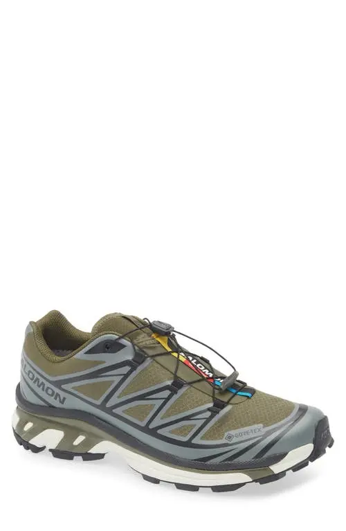 SALOMON Gender Inclusive Xt-6 Gore-tex® Sneaker - Olive Night/sedona Sage