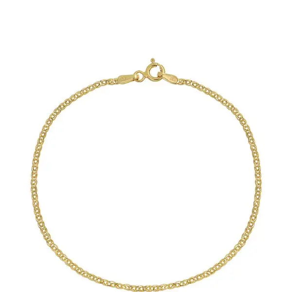 Bony Levy 14k Gold Double Curb Chain Bracelet