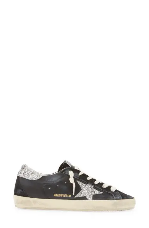 GOLDEN GOOSE Super-star Low-top Sneakers - Black/silver/cream