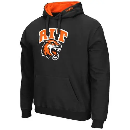 COLOSSEUM Rochester Institute Of Technology Tigers Arch & Logo 3.0 Pullover Hoodie - Black