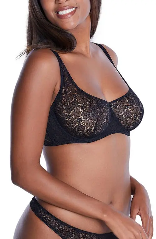 JOURNELLE Alix Underwire Demi Bra - Noir