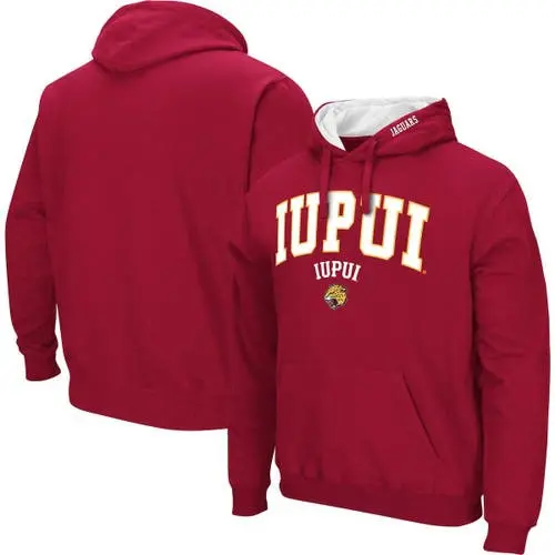 COLOSSEUM Iupui Jaguars Arch & Logo 3.0 Pullover Hoodie