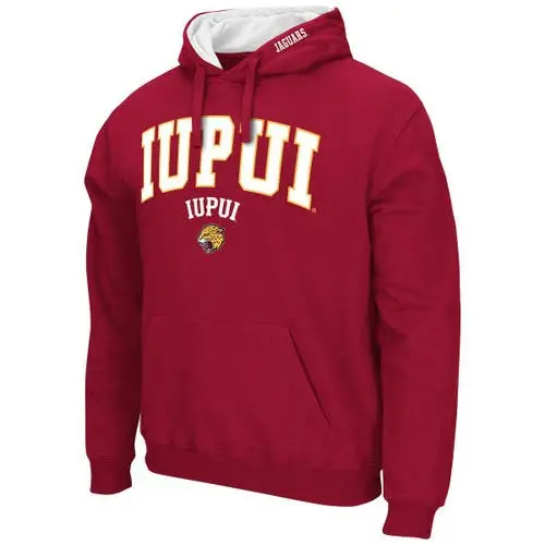 COLOSSEUM Iupui Jaguars Arch & Logo 3.0 Pullover Hoodie