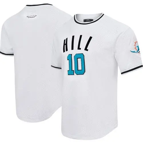PRO STANDARD Tyreek Hill Miami Dolphins Mesh Player Name & Number Top - White