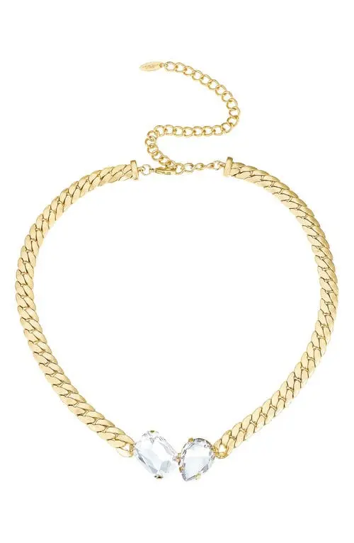 Ettika Crystal Collar Necklace - Gold