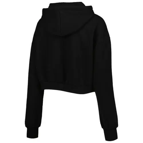 THE WILD COLLECTIVE Cleveland Browns Cropped Pullover Hoodie