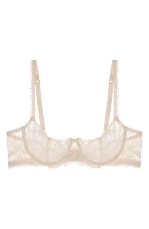 JOURNELLE Loulou Lace Underwire Balconette Bra - Blanc