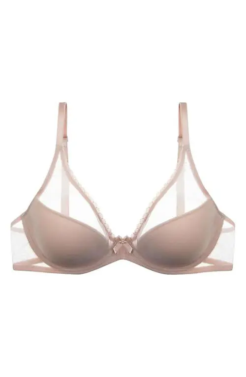 JOURNELLE Victoire Plunge Underwire Bra - Blush