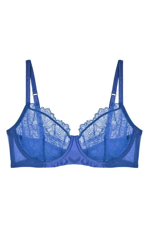 JOURNELLE Lexi Underwire Unlined Demi Bra - Lapis