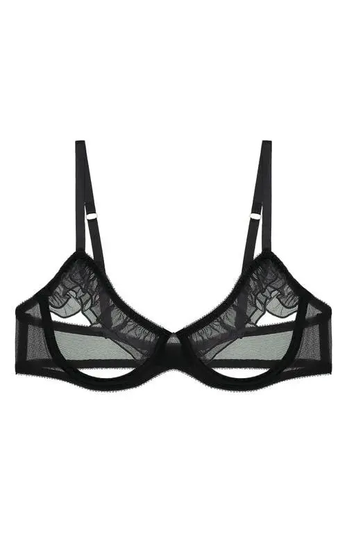 JOURNELLE Odette Open Cup Underwire Bra - Noir