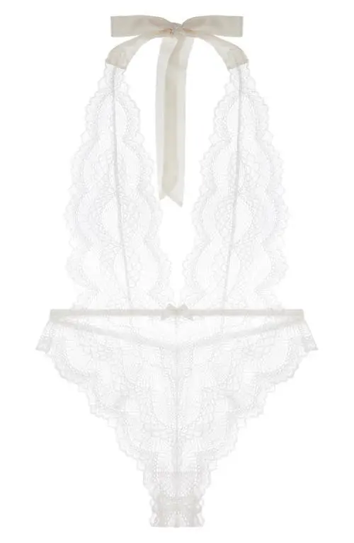 JOURNELLE Natalia Lace Bodysuit - Alabaster