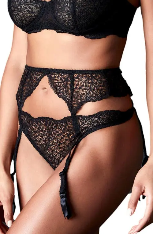 JOURNELLE Allegra Suspender Belt - Noir