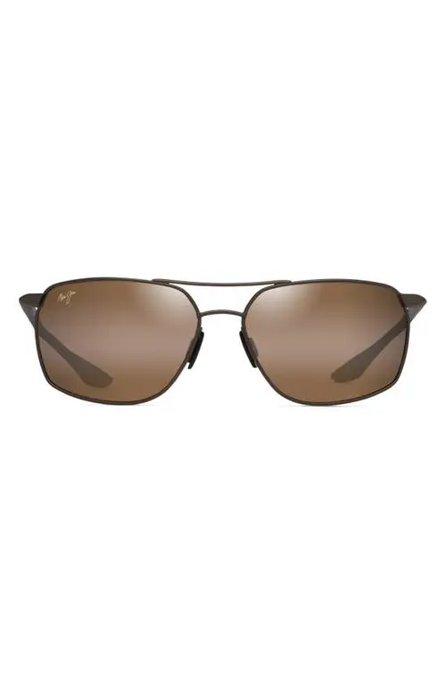 Maui Jim Puu Kukui Rectangle Sunglasses - Bronze