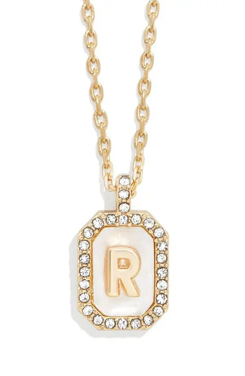 Baublebar Initial Pendant Necklace - White R