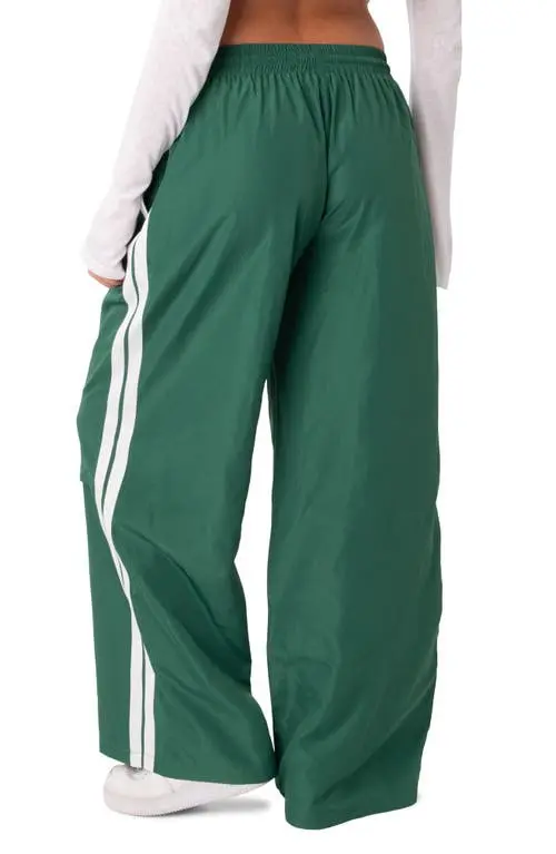 EDIKTED Fauna Nylon Track Pants - Green