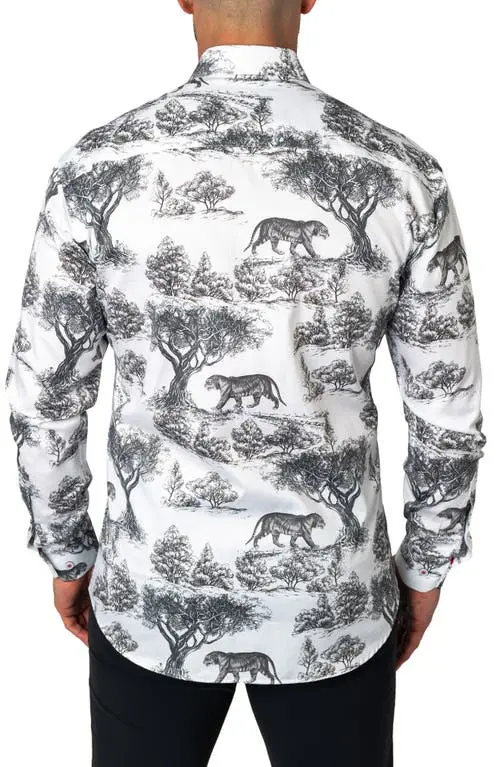 MACEOO Fibonacci Regular Fit Kingdom Button-up Shirt