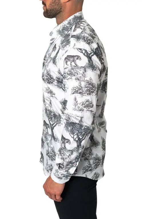 MACEOO Fibonacci Regular Fit Kingdom Button-up Shirt